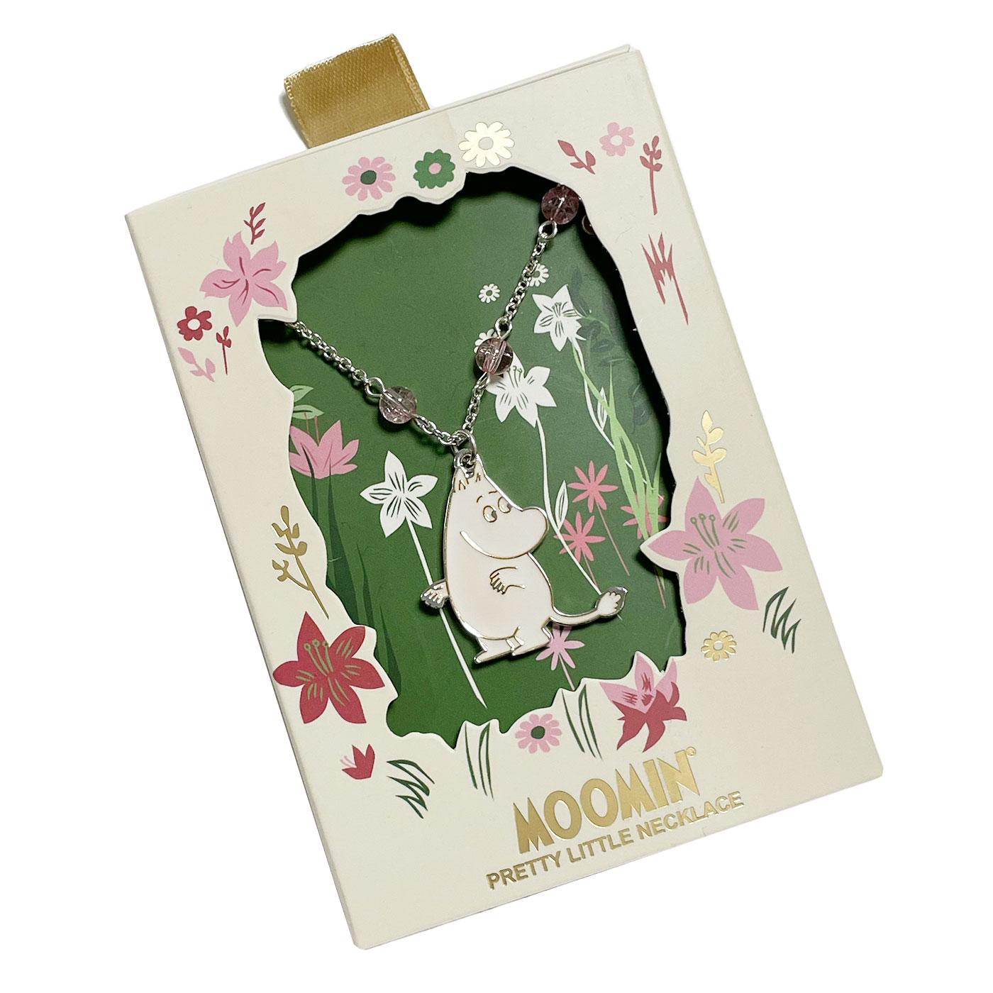 Moomin Retro 70s Enamel and Bead Chain Necklace