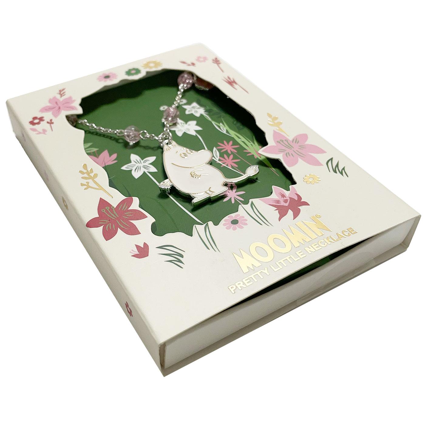 Moomin Retro 70s Enamel and Bead Chain Necklace