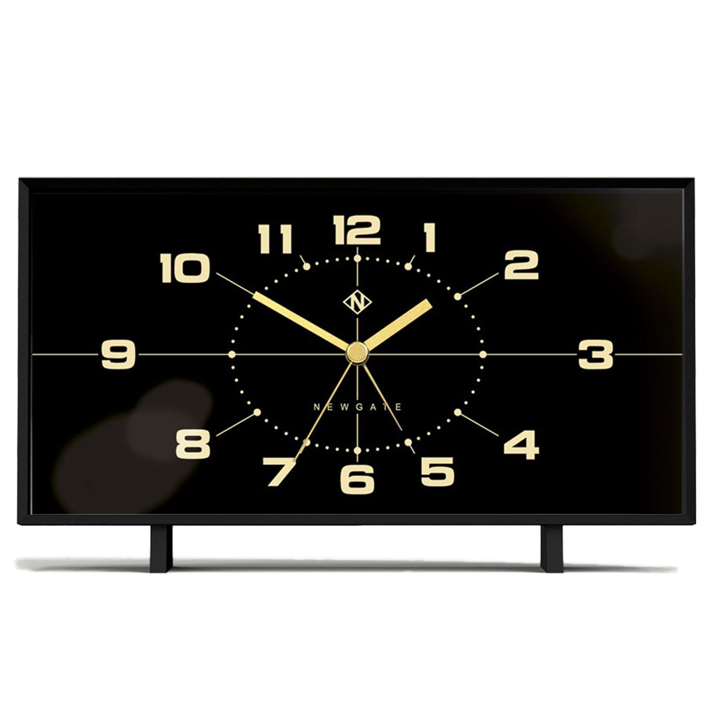 NEWGATE CLOCKS Wideboy Retro 50s Alarm Clock in Black
