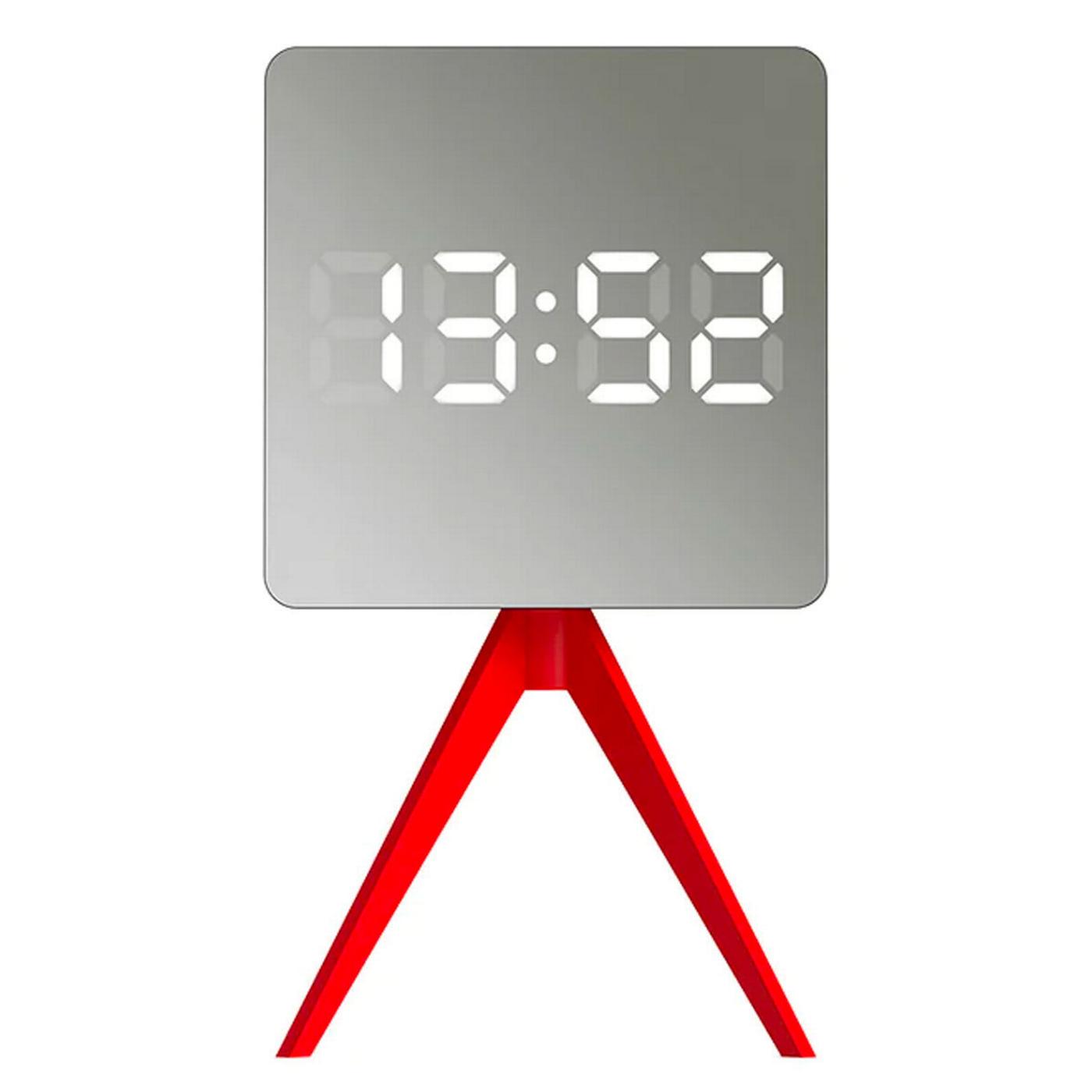 SPACE HOTEL BY NEWGATE CLOCKS Droid Retro Alarm Clock in Red