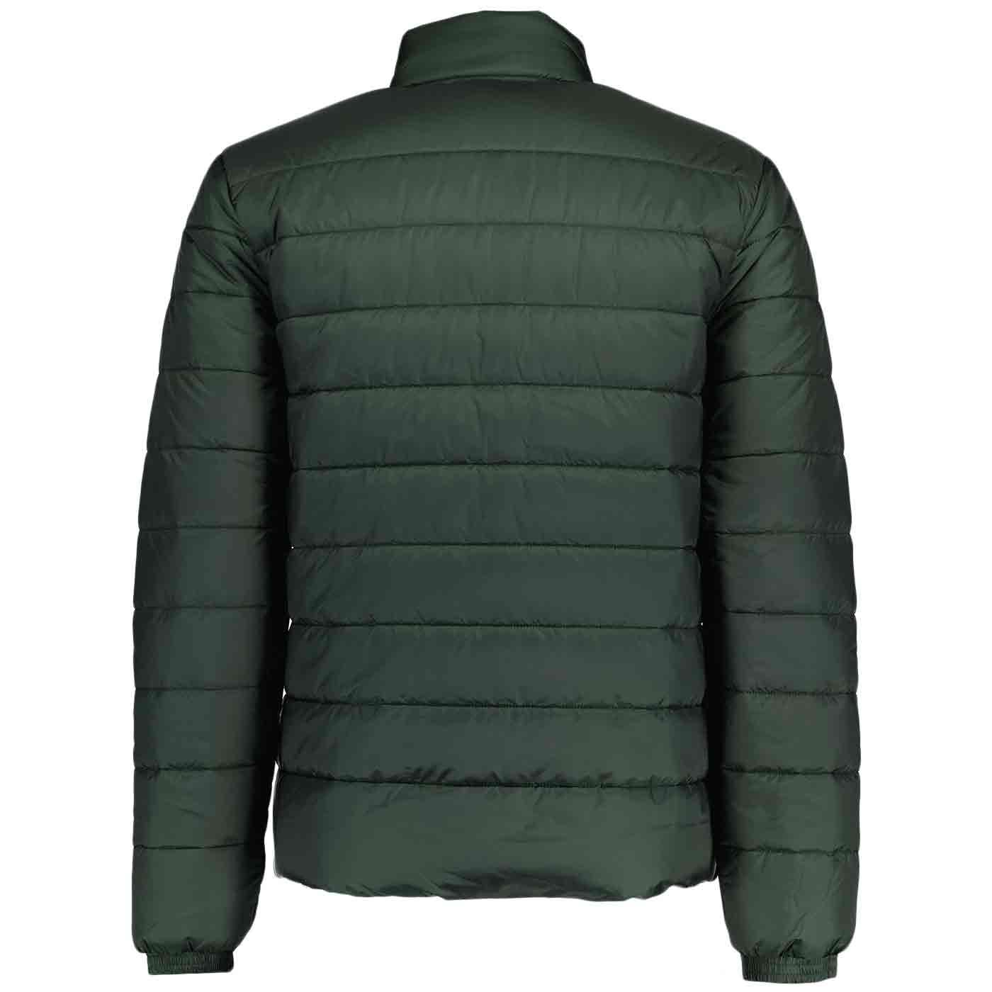 ORIGINAL PENGUIN Retro Quilted Puffer Jacket in Deep Forest