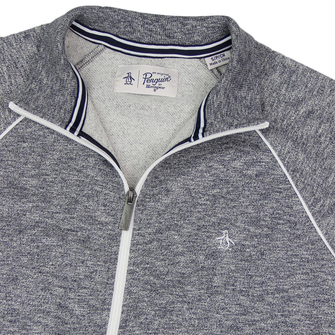 ORGINAL PENGUIN Earl Jaspe Retro Track Top Dark Sapphire