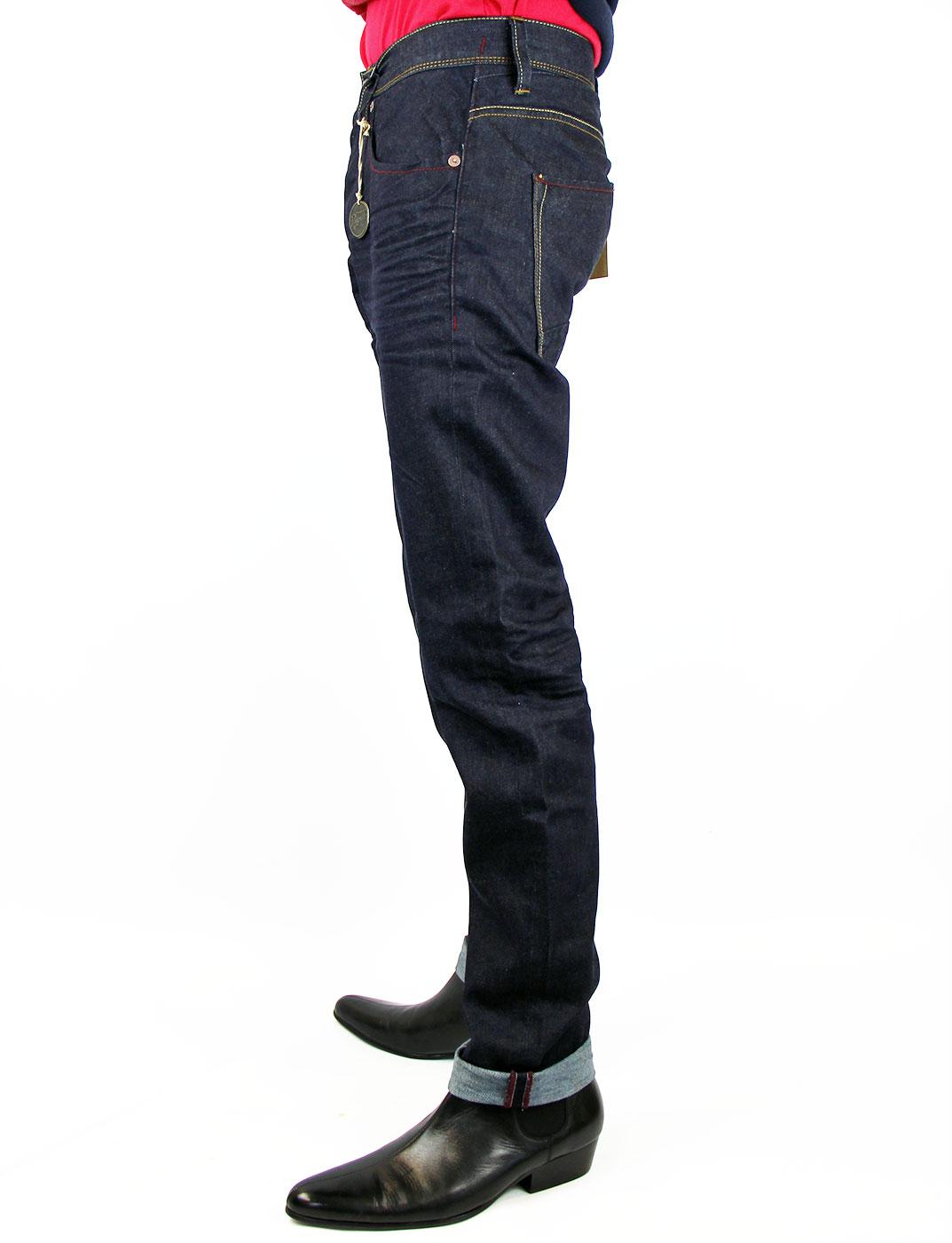 ORIGINAL PENGUIN P0200 Retro Mod Dark Blue Slim Jeans