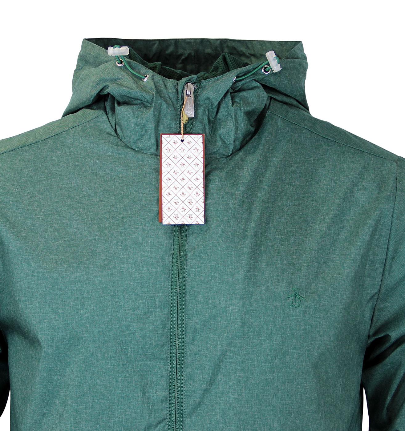 ORIGINAL PENGUIN Melange Ratner Retro Mod Hooded Jacket in Elm