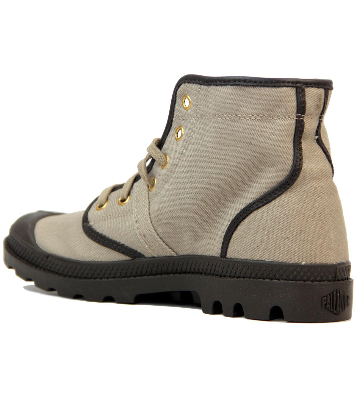 PALLADIUM Pallabrouse Pampa Hi Retro Military Boots in Mink