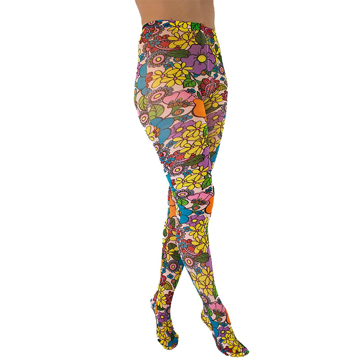Pamela Mann Flower Power Retro 60s Printed Tights