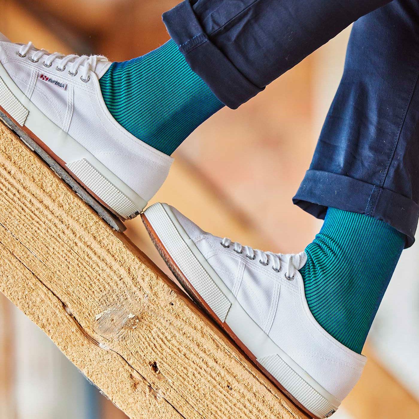 PANTHERELLA Santos Men's Tonic Effect Socks in Ultramarine