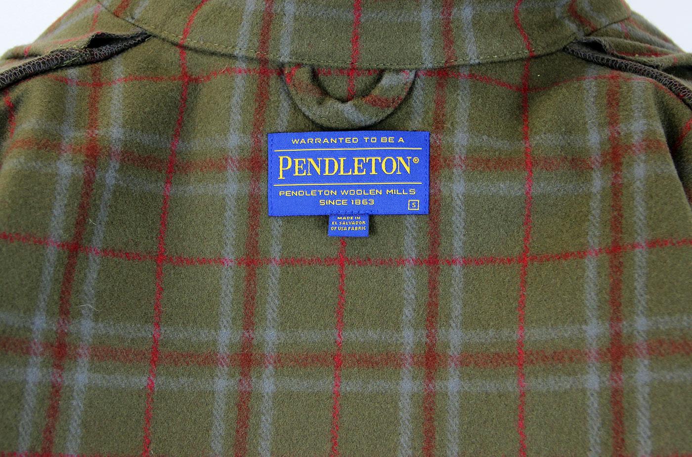 PENDLETON Retro Western Vintage Wool Plaid Thicket Jacket