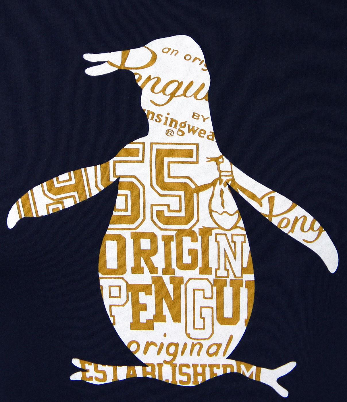 ORIGNAL PENGUIN College Penguin Retro 70s Indie Varsity T-Shirt