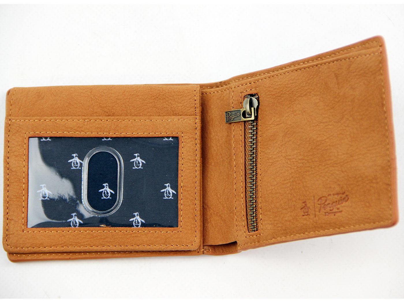 ORIGINAL PENGUIN Retro Indie Printed Canvas Billfold Wallet