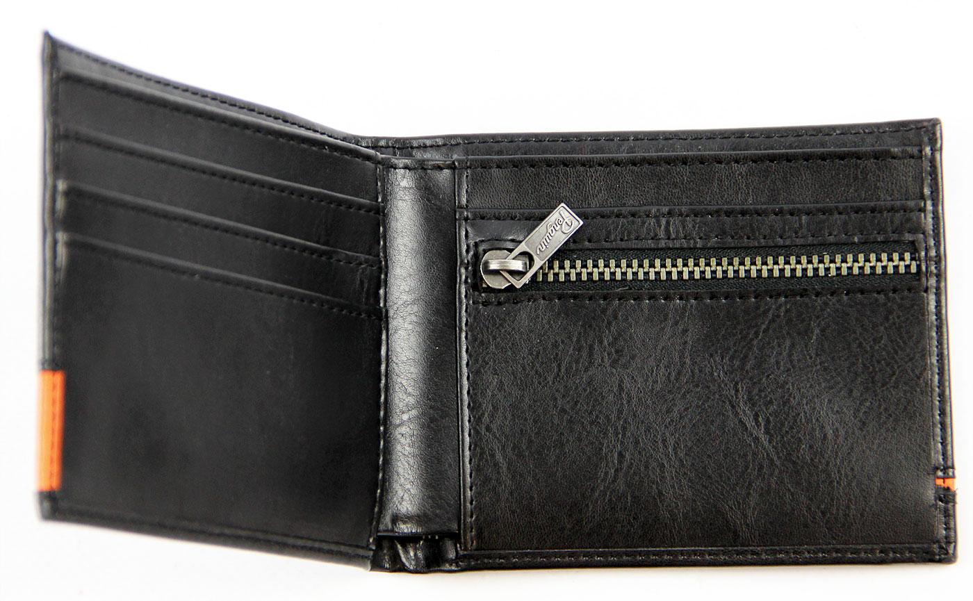 ORIGINAL PENGUIN Retro Mod Colour Insert Wallet Black