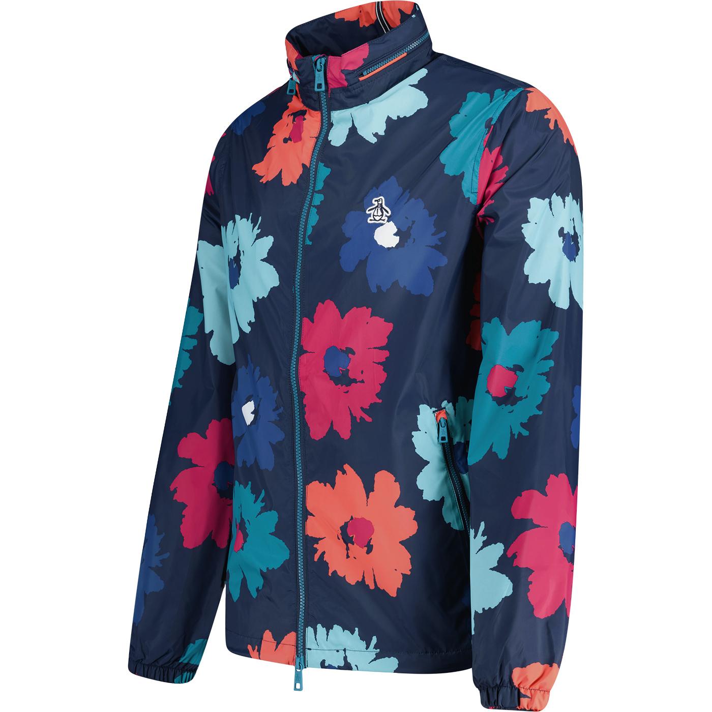 Original Penguin Floral Print Ratner Jacket in Dress Blues