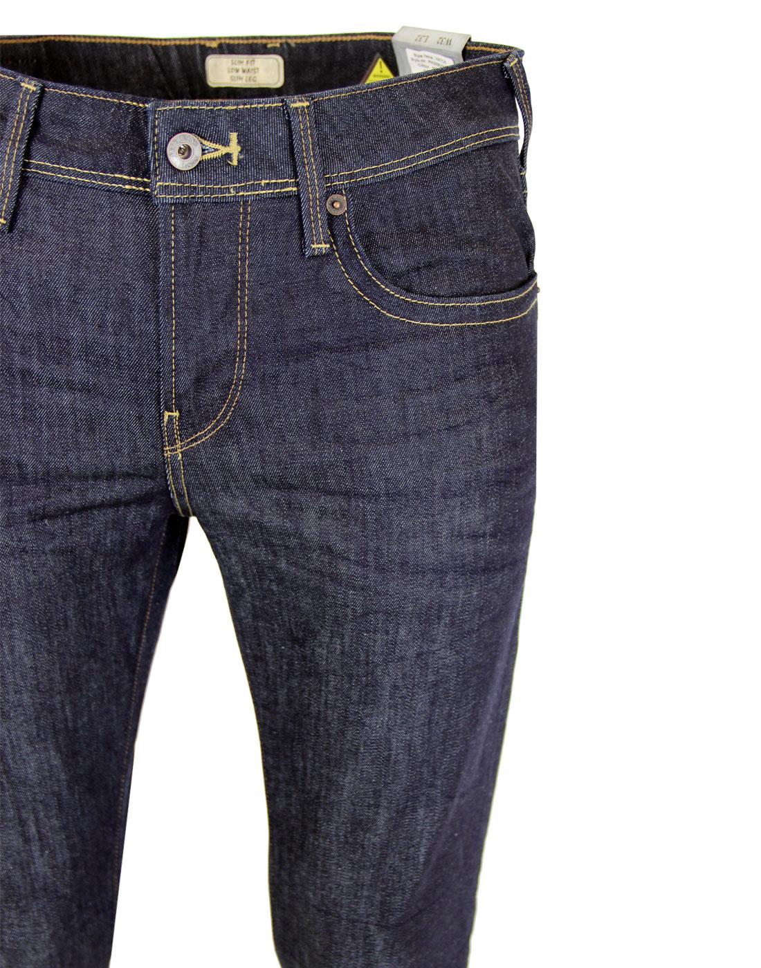 PEPE JEANS Hatch Retro Indie Mod Slim Leg Indigo Denim Jeans