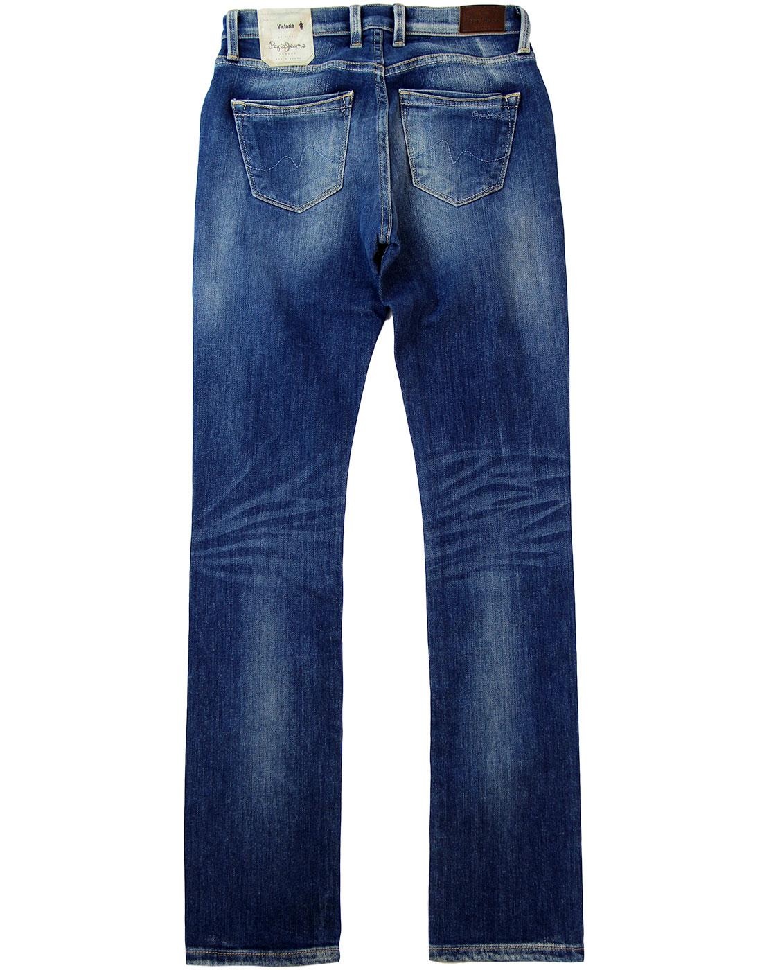 PEPE JEANS Victoria Retro Indie Mod High Waist Slim Denim Jeans