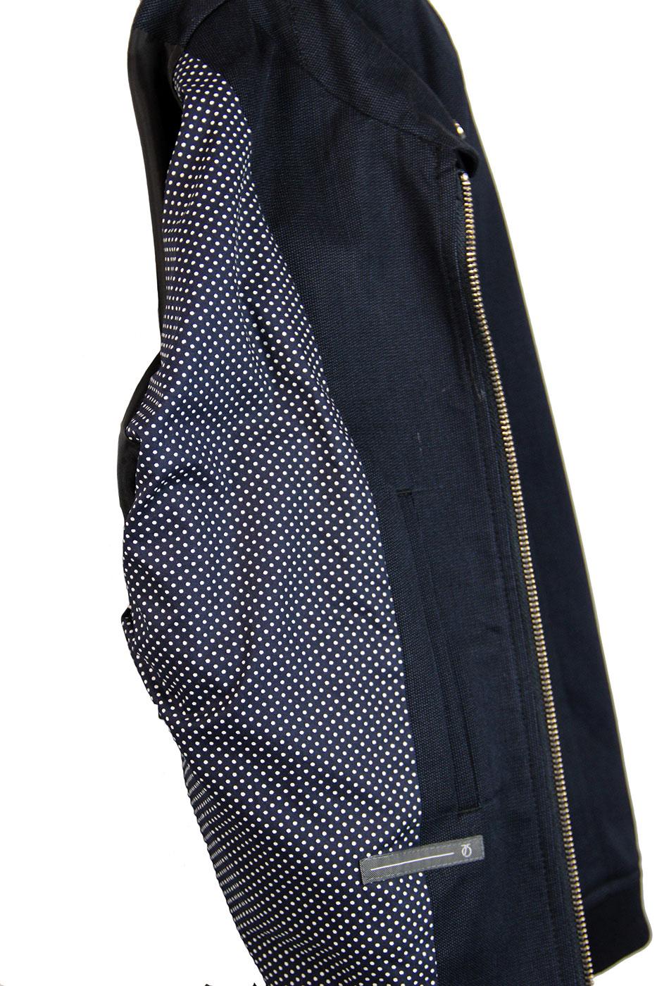 PETER WERTH Goodman Fleck Retro Mod Short Collared Worker Jacket