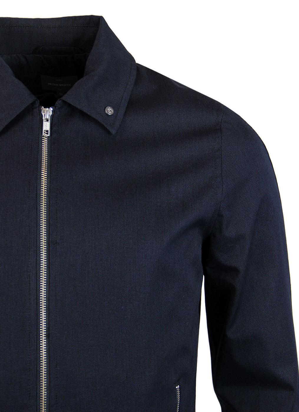 PETER WERTH Goodman Fleck Retro Mod Short Collared Worker Jacket