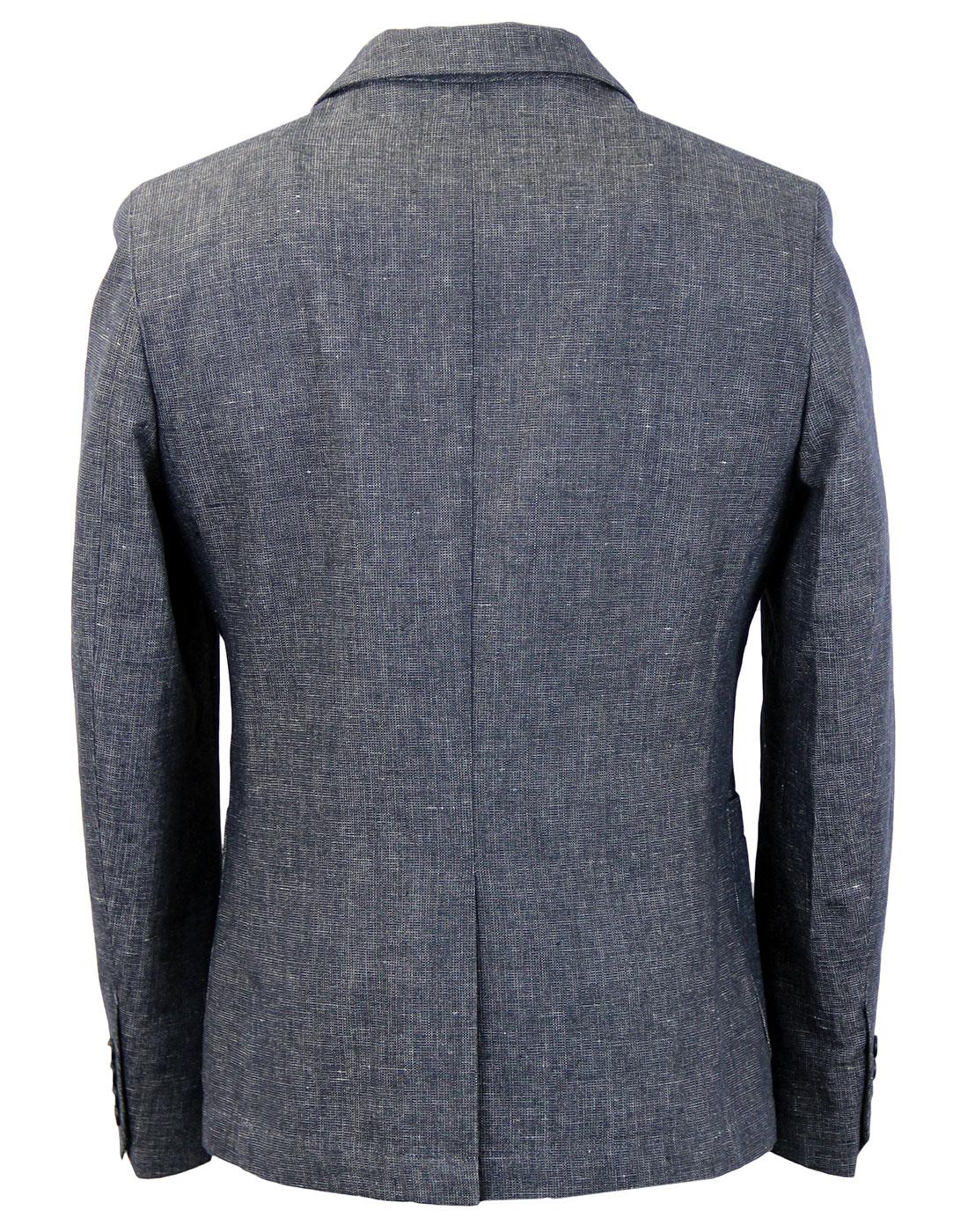 PETER WERTH Charles Mod Cotton Linen Fleck Patch Pocket Blazer