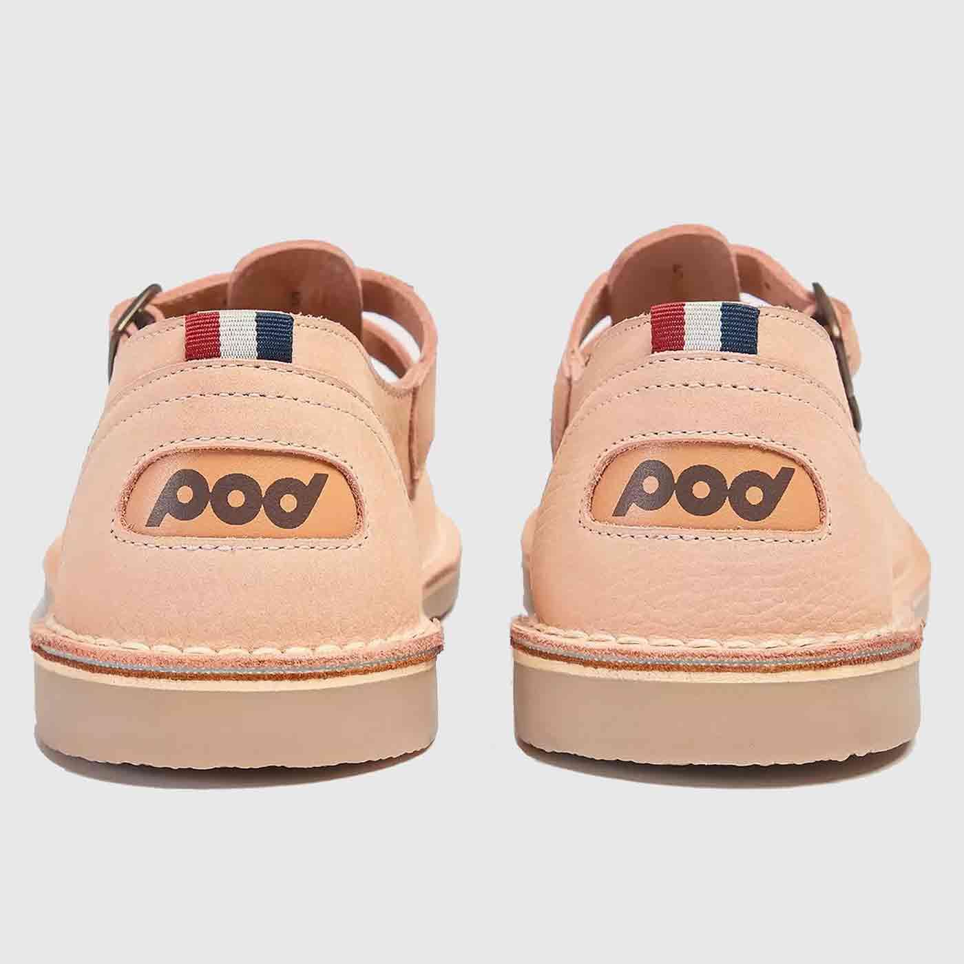 Pod Originals Marley Retro 80s T-Bar buckled leather shoes Pink