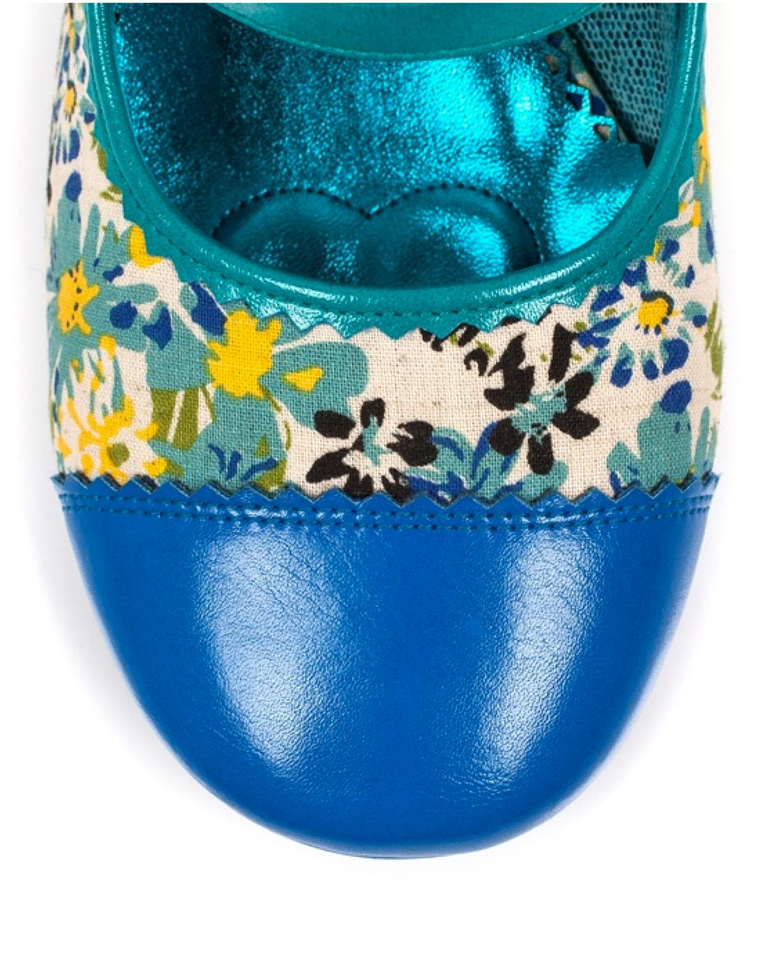 POETIC LICENCE Mini Mod Retro Sixties Mod Shoes in Blue