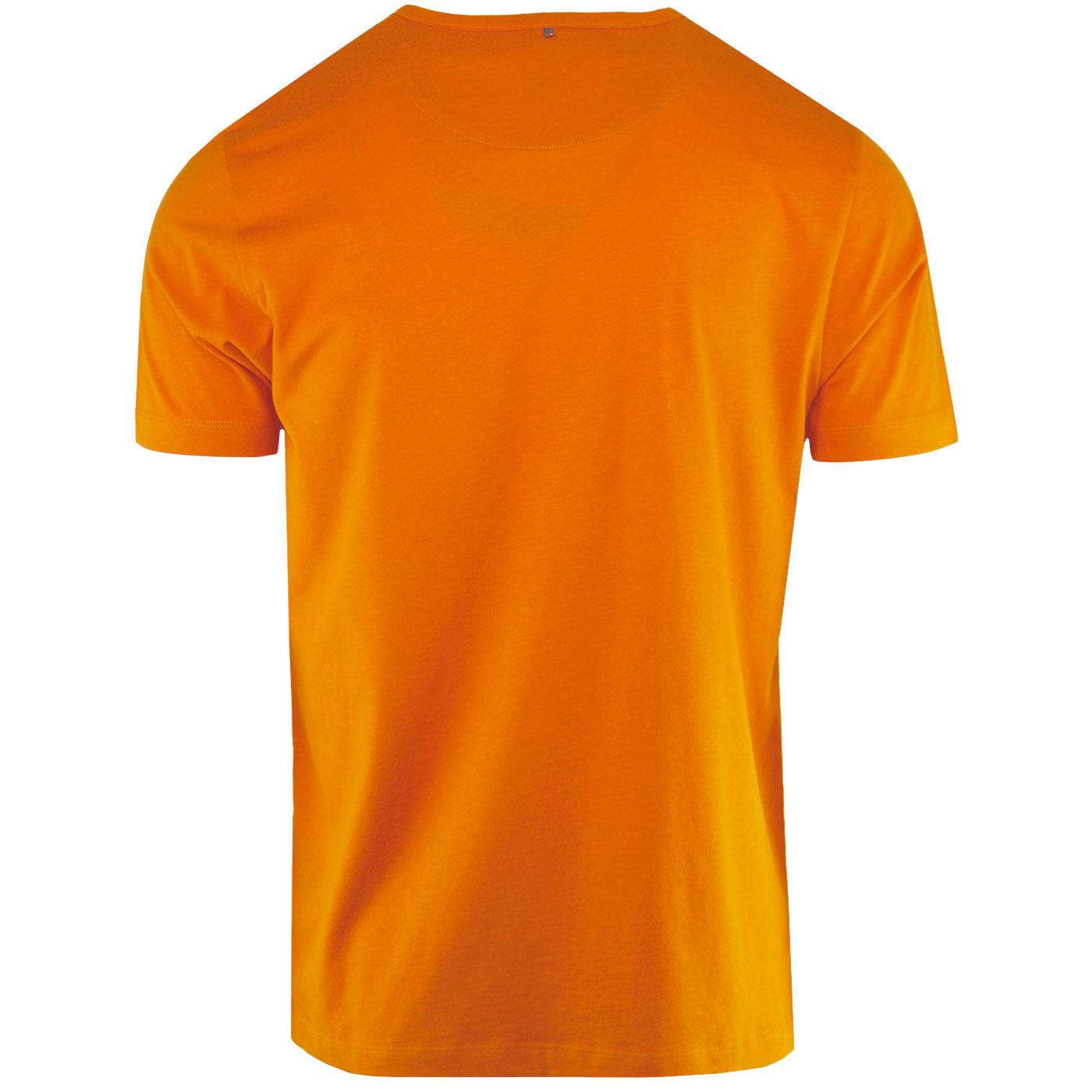 PRETTY GREEN Retro Applique Target Logo Print Tee Orange