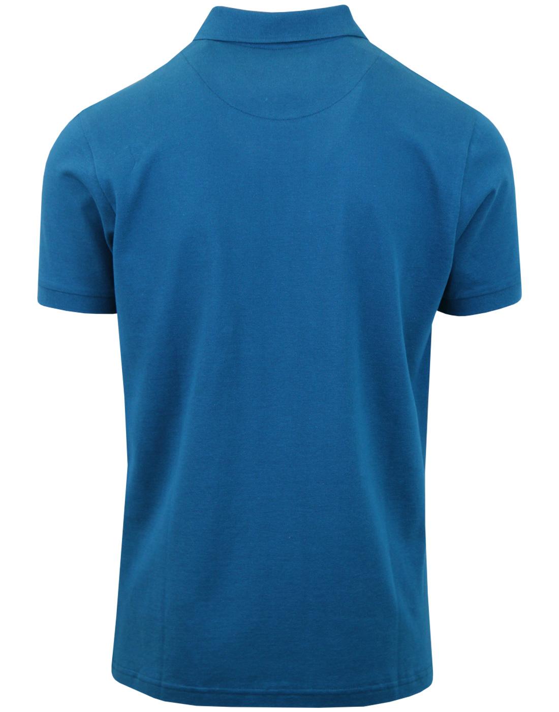 PRETTY GREEN x THE BEATLES Submarine Polo Top in Blue