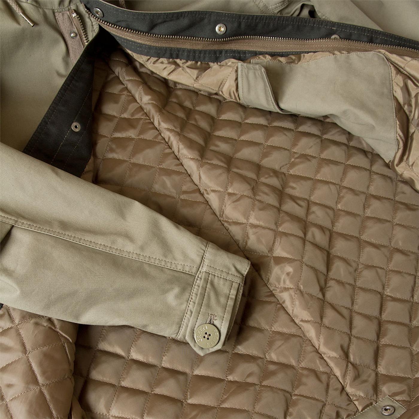 PRETTY GREEN Retro 60s Mod Fixed Lined Fishtail Parka Jacket