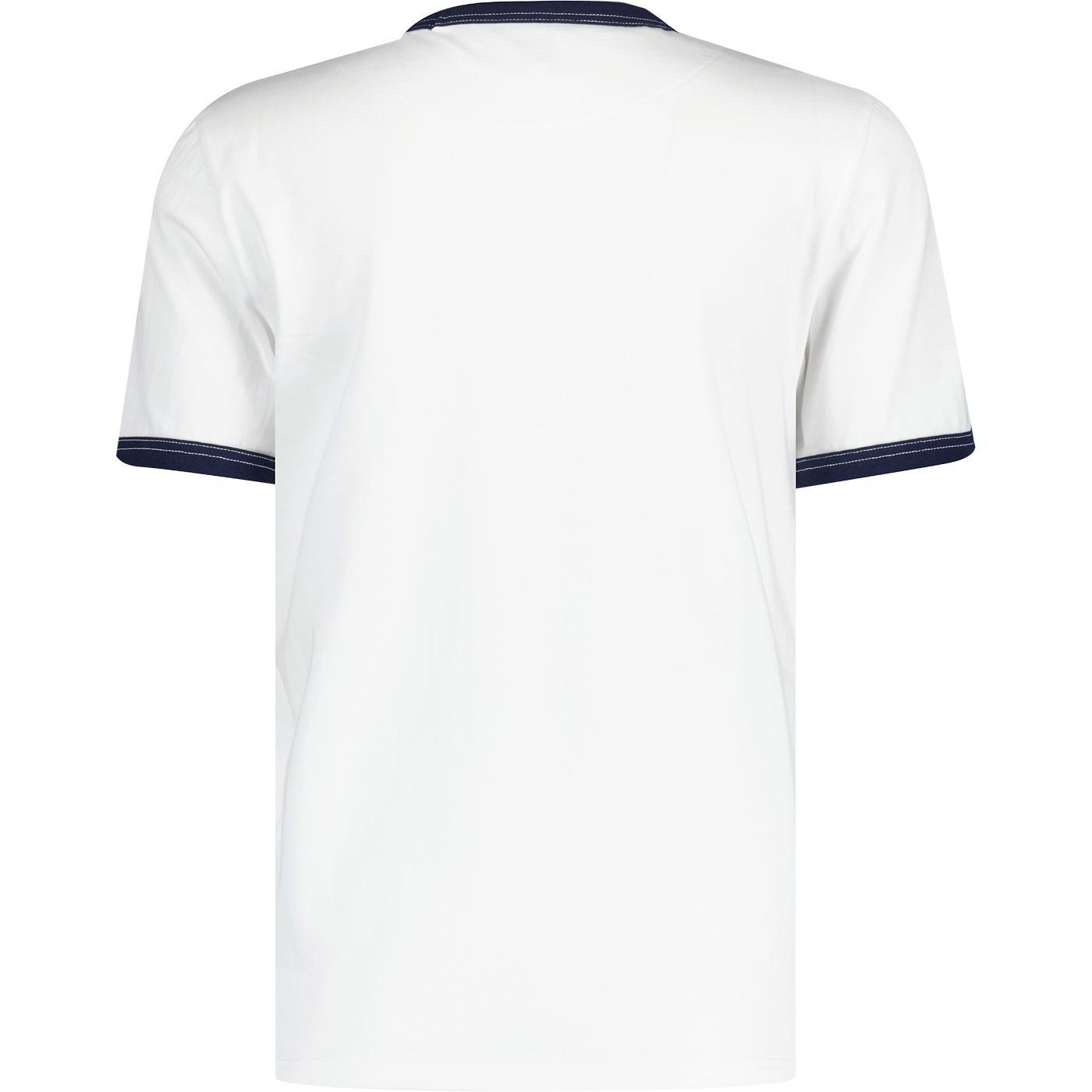 Epsilon Pretty Green Retro Mod Ringer Tee Stone