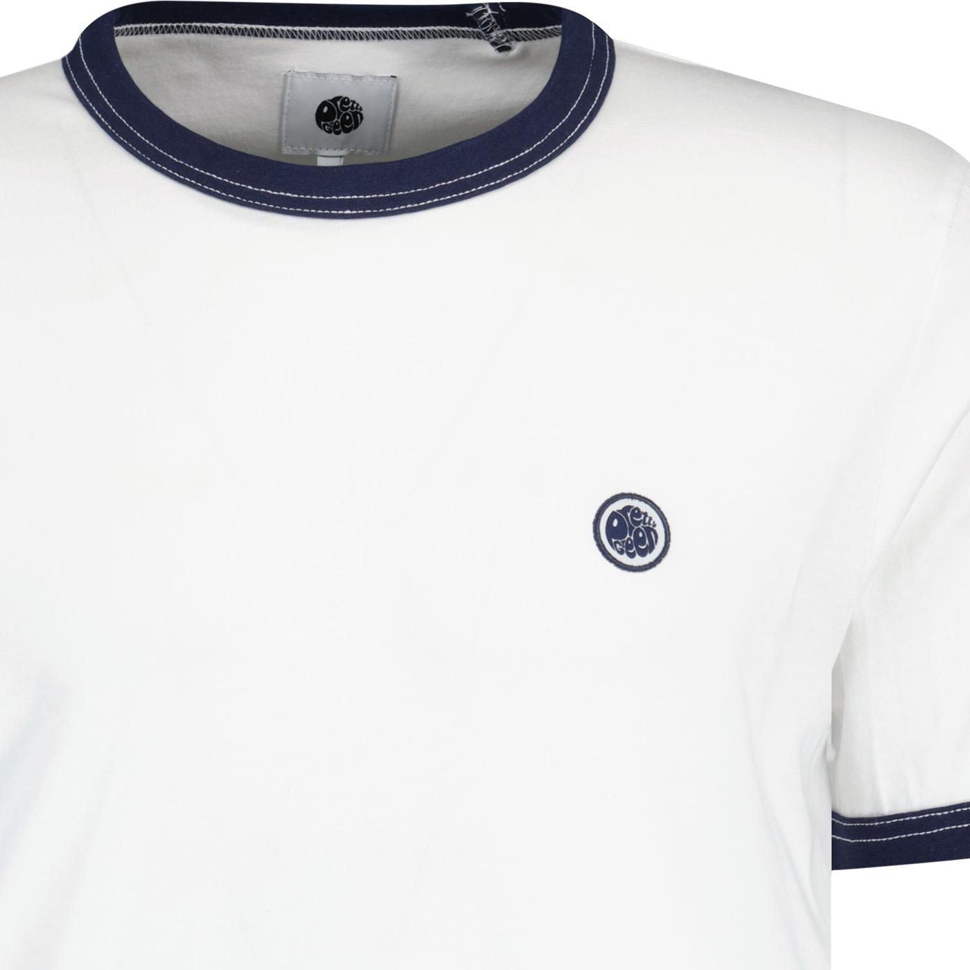 Epsilon Pretty Green Retro Mod Ringer Tee Stone