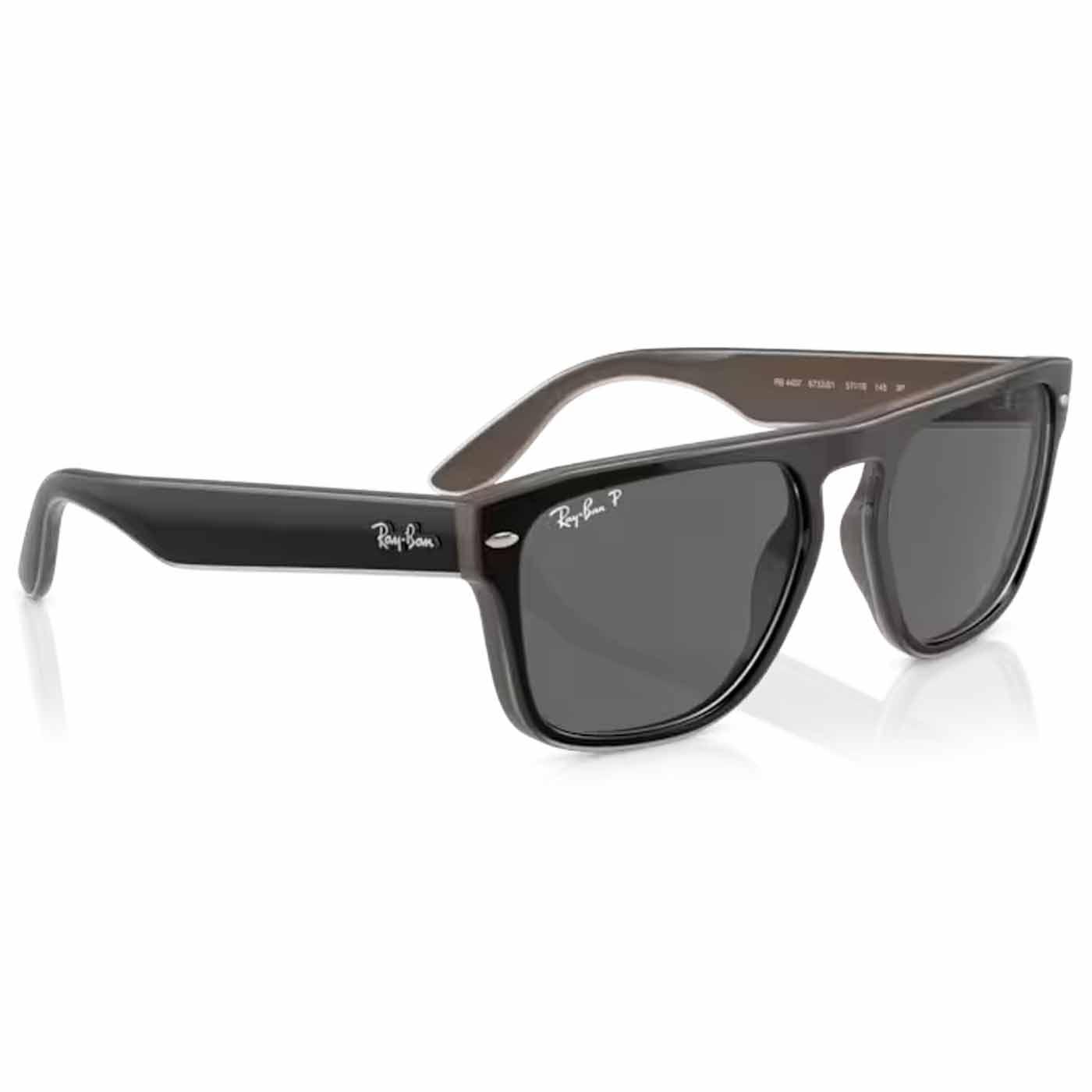 Ray-Ban RB4407 Retro 50s Classic Black Sunglasses Grey Lens