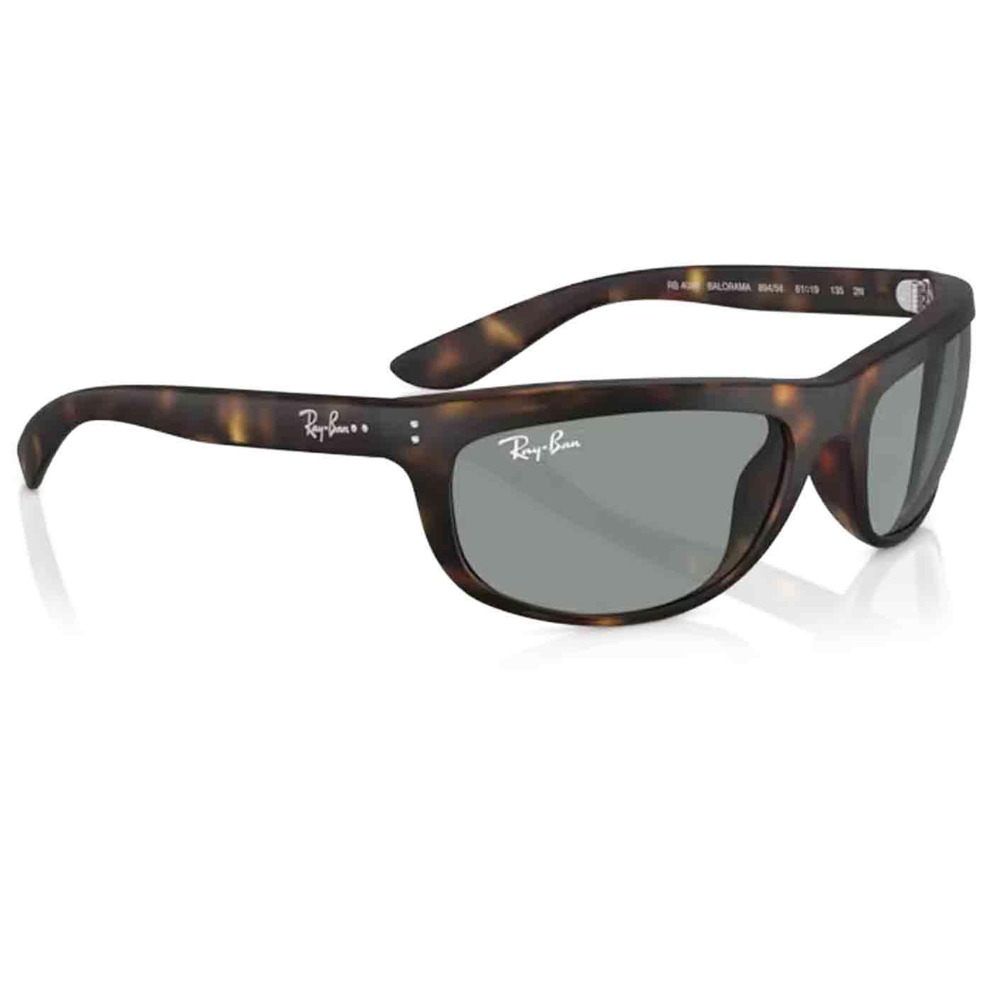 Ray Ban Balorama RB4089 wrap round sunglasses havana