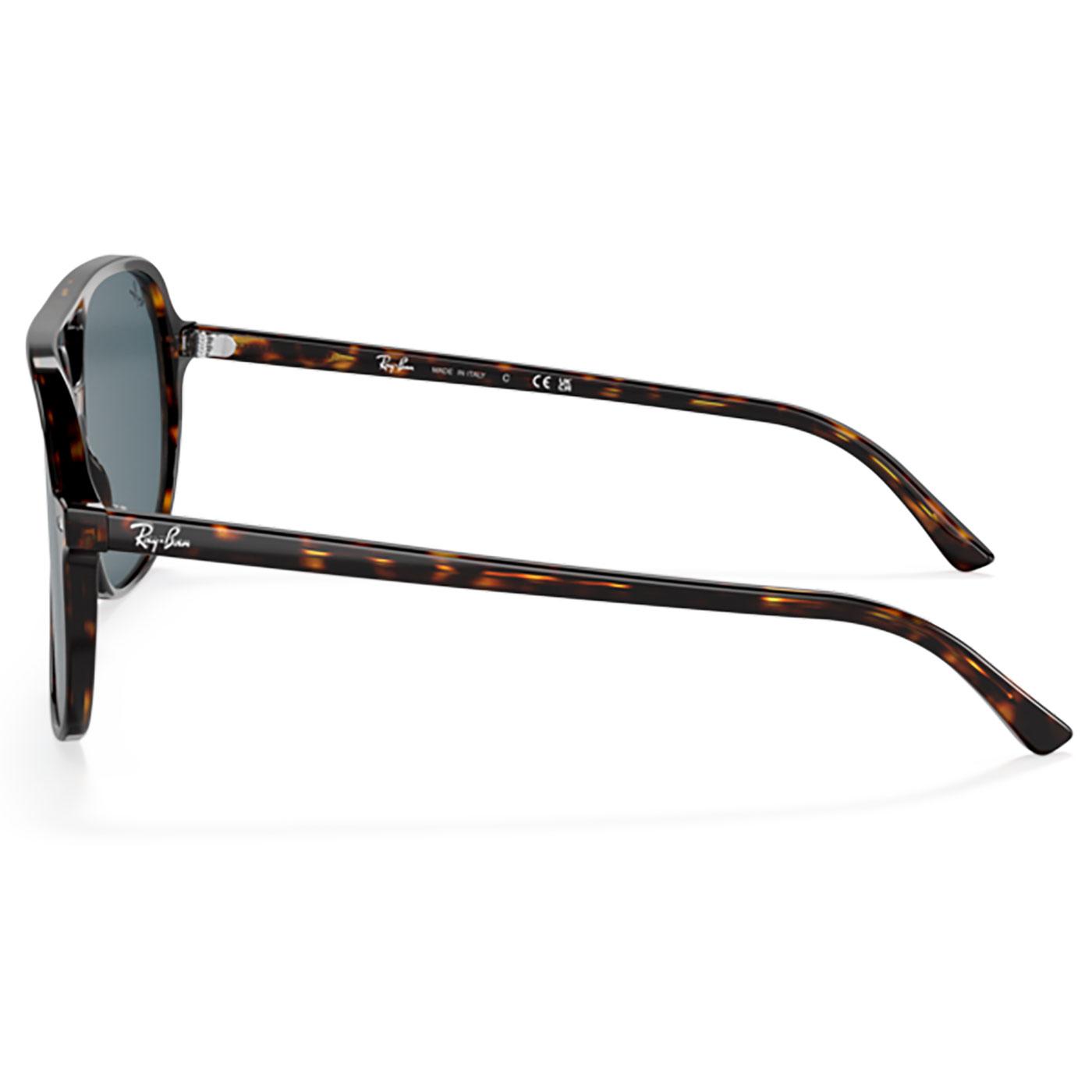 RAY-BAN Bill Retro 80s Aviator Sunglasses in Havana