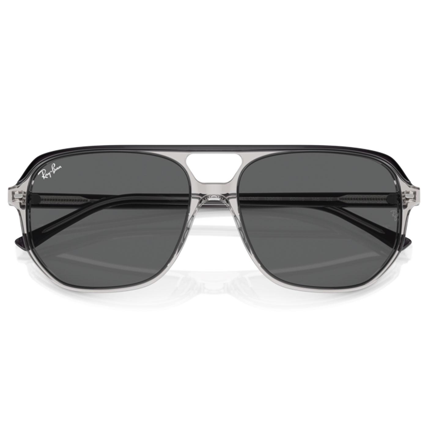 Ray-Ban Bill One Retro Aviator Sunglasses transparent dark grey