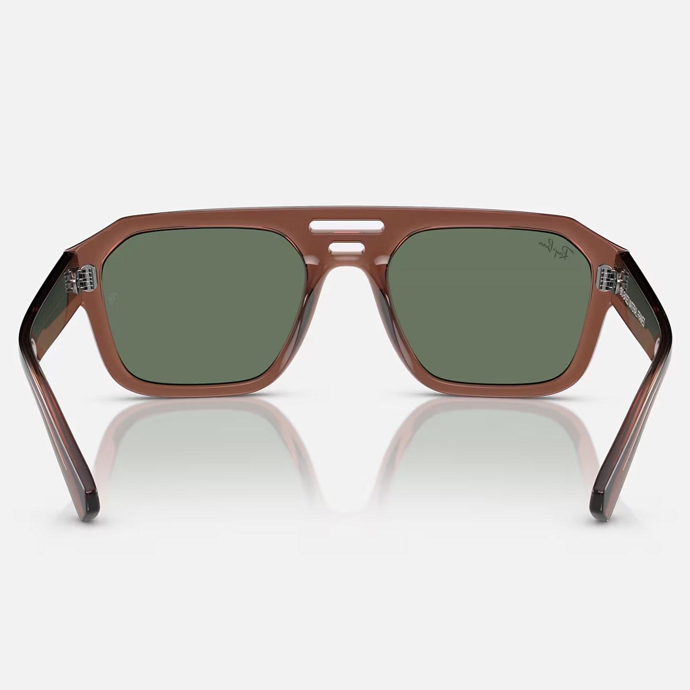 Ray-Ban Corrigan Bio-Based Retro Navigator Sunglasses Brown