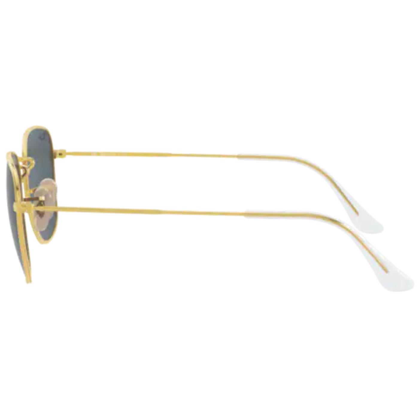 RAY-BAN Frank Men's Retro 90s Square Sunglasses in Gold/Blue