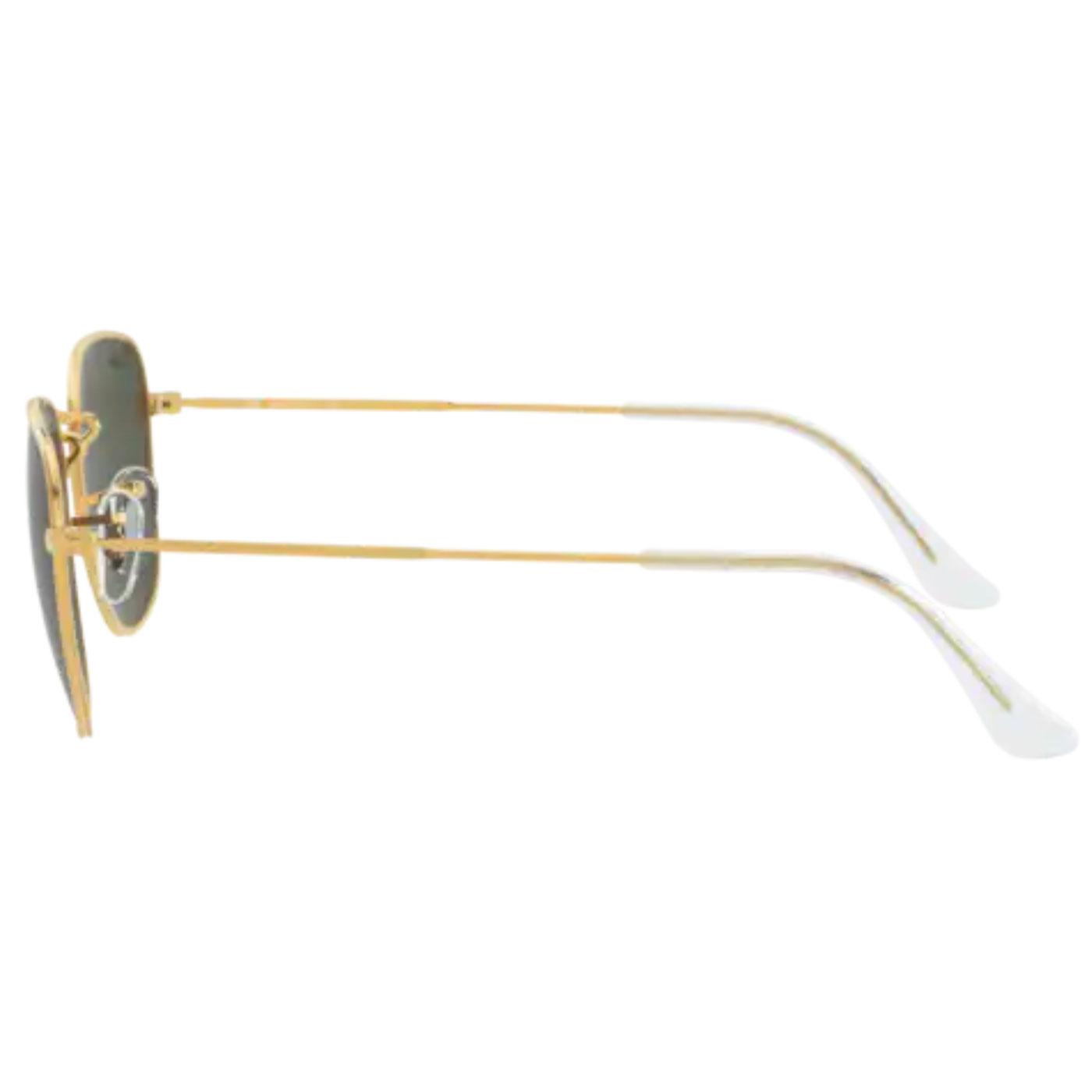 RAY-BAN Frank Men's Retro 90s Square Sunglasses in Gold/Green