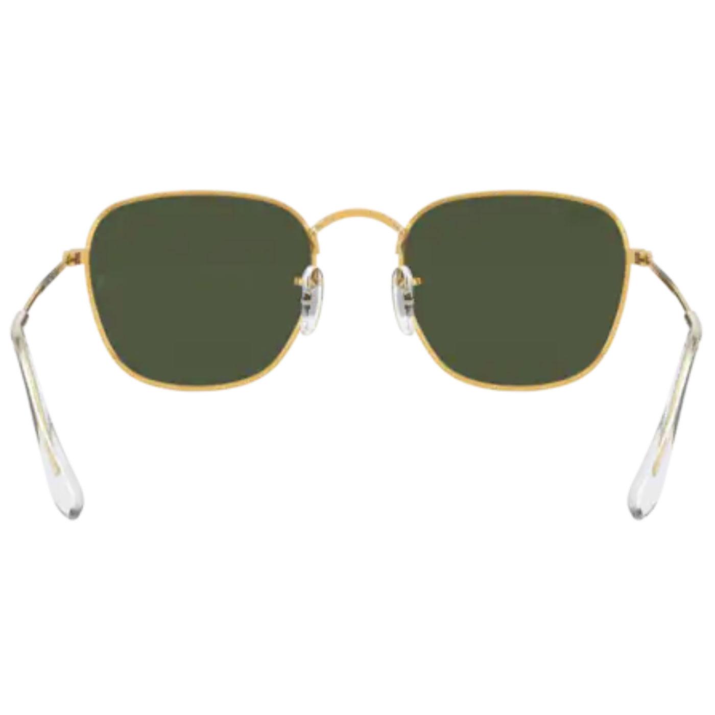 RAY-BAN Frank Men's Retro 90s Square Sunglasses in Gold/Green