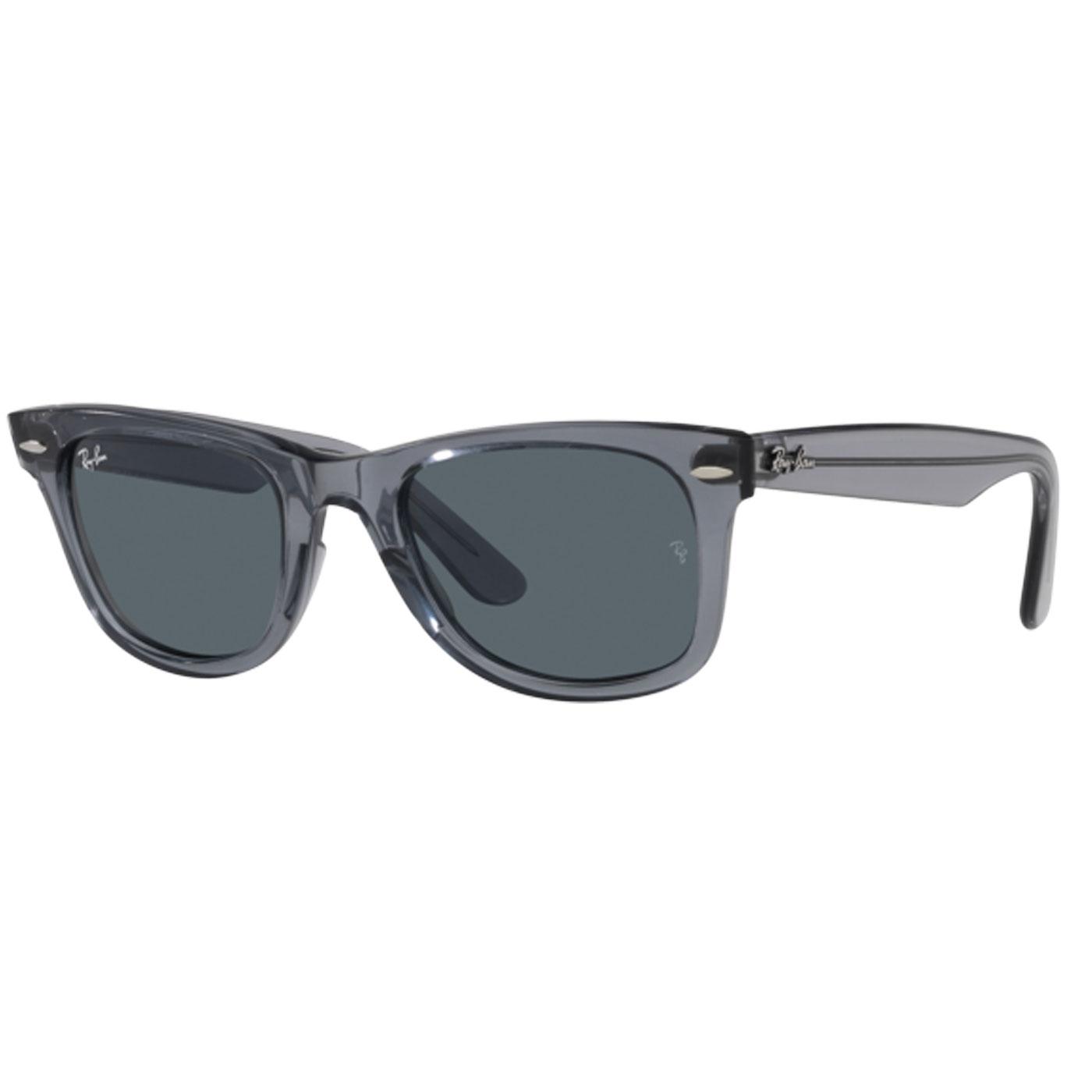 Wayfarer Ray-Ban Retro 50s Transparent Sunglasses Grey Blue