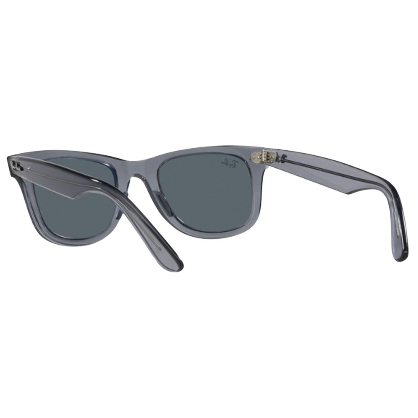 Wayfarer Ray-Ban Retro 50s Transparent Sunglasses Grey Blue