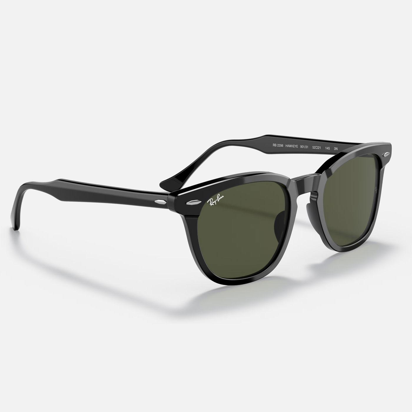 Ray-Ban Hawkeye Retro 60s Wayfarer Sunglasses in Black