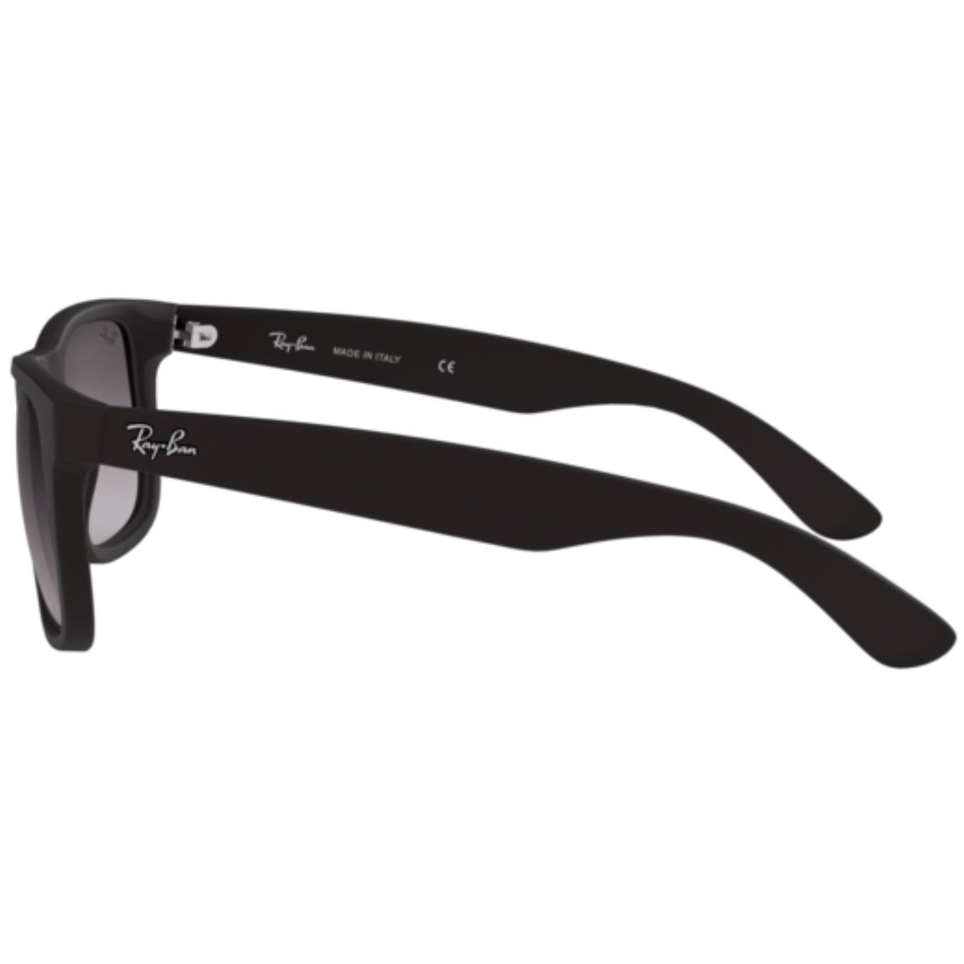 Justin Ray-Ban RB4165 Retro Mod Wayfarer Sunglasses in Black