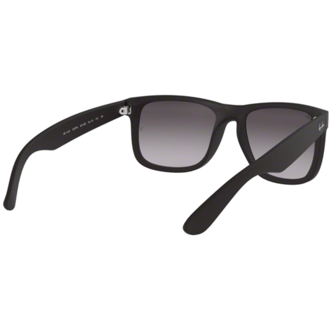 Justin Ray-Ban RB4165 Retro Mod Wayfarer Sunglasses in Black