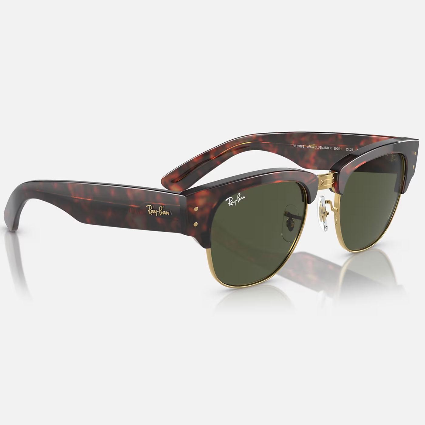 Ray-Ban Mega Clubmaster Retro 50s Sunglasses in Tortoiseshell
