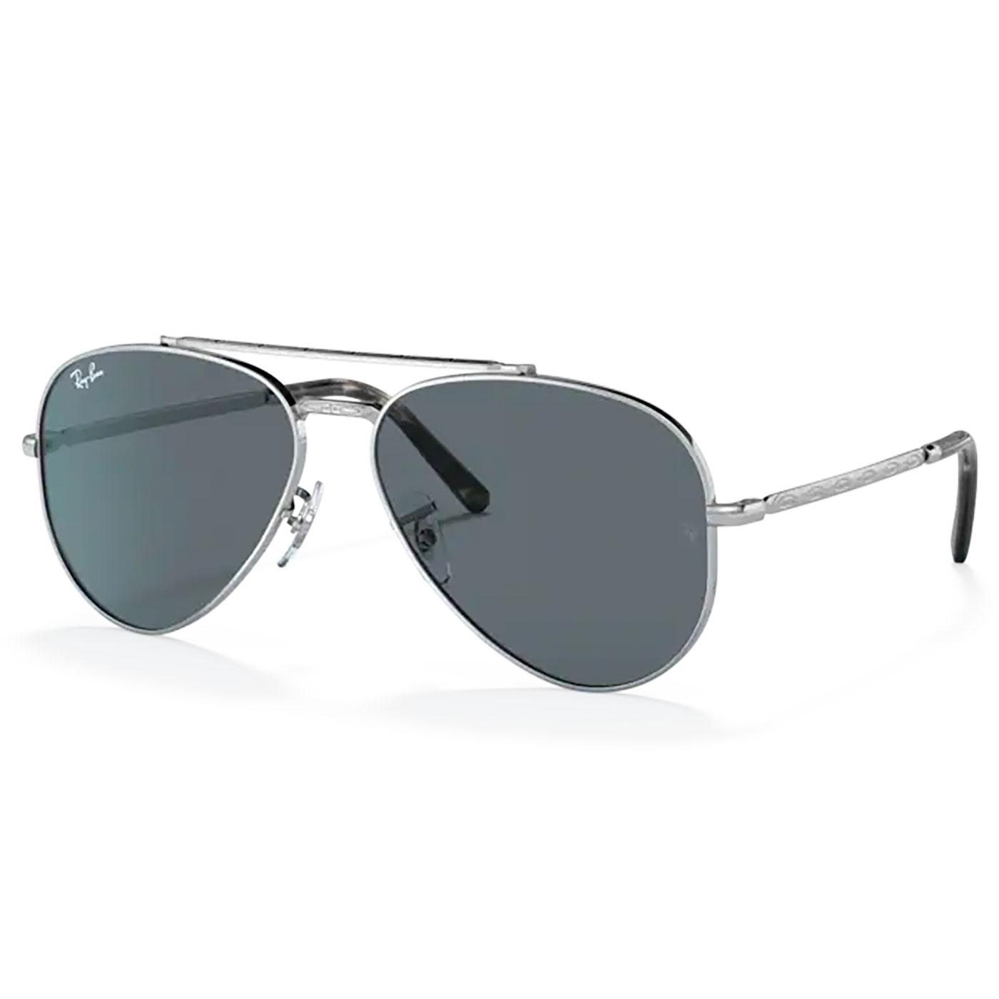 RAY-BAN New Aviator Retro Sunglasses in Silver