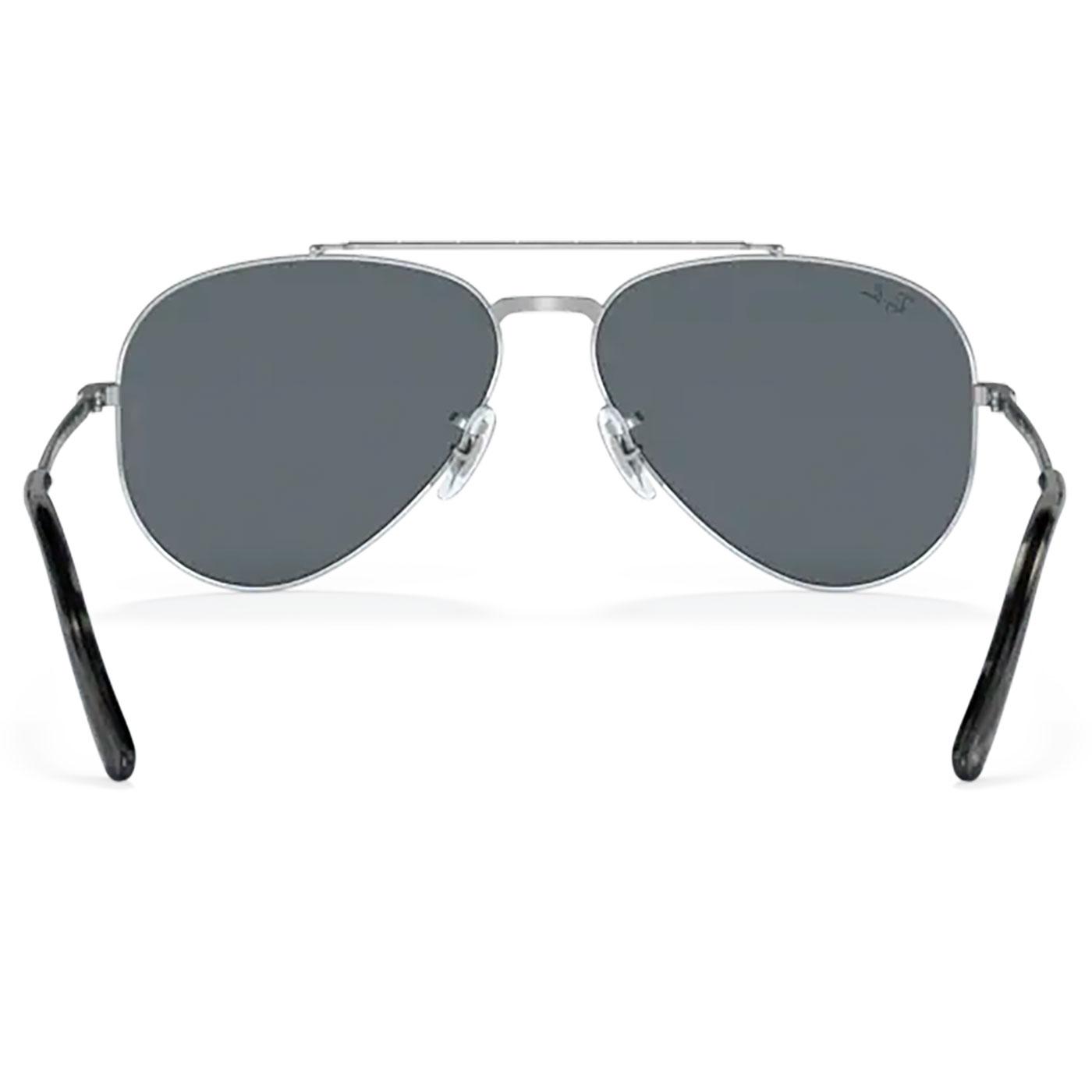 RAY-BAN New Aviator Retro Sunglasses in Silver