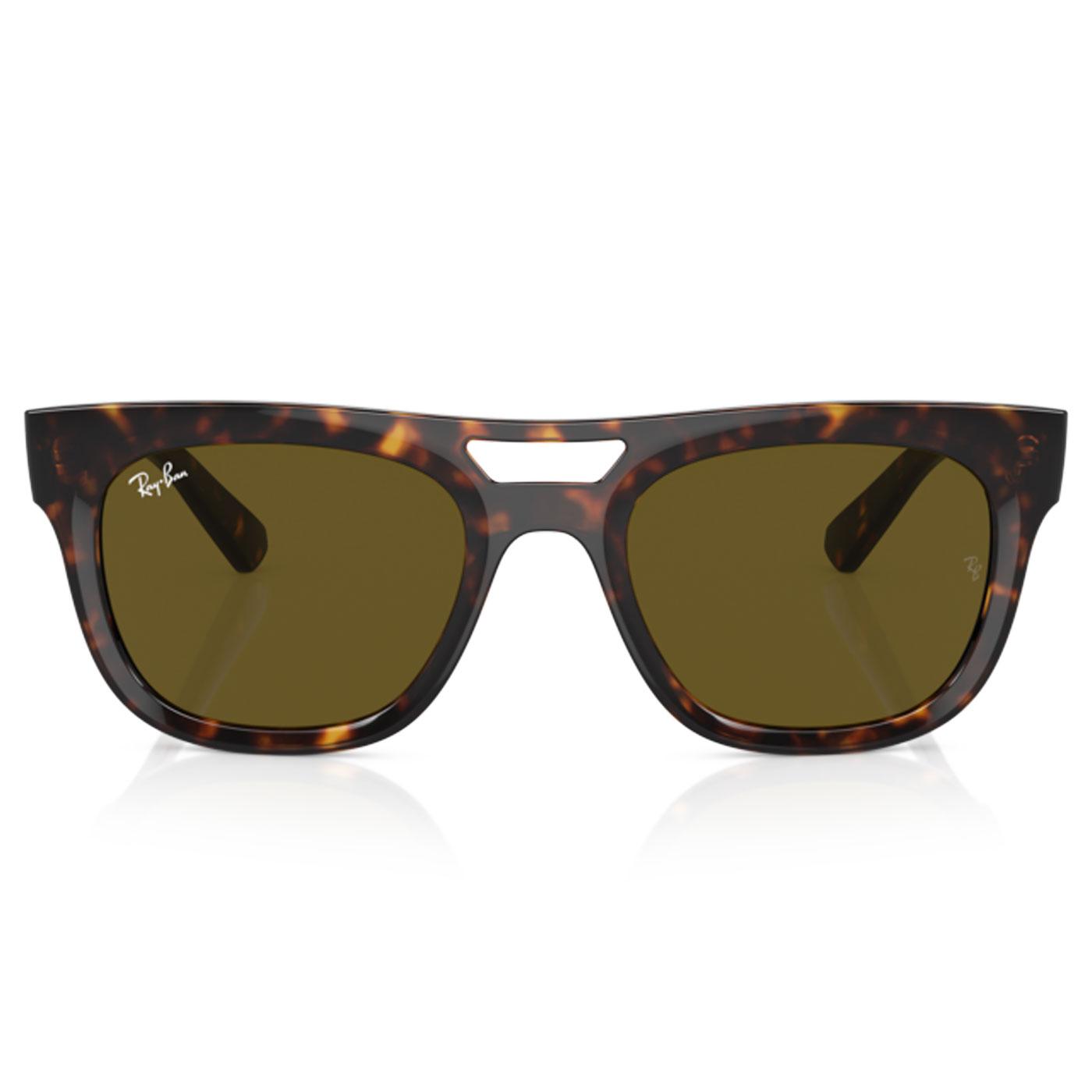 Ray-Ban Phil Bio-Based Retro Aviator Sunglasses in Havana