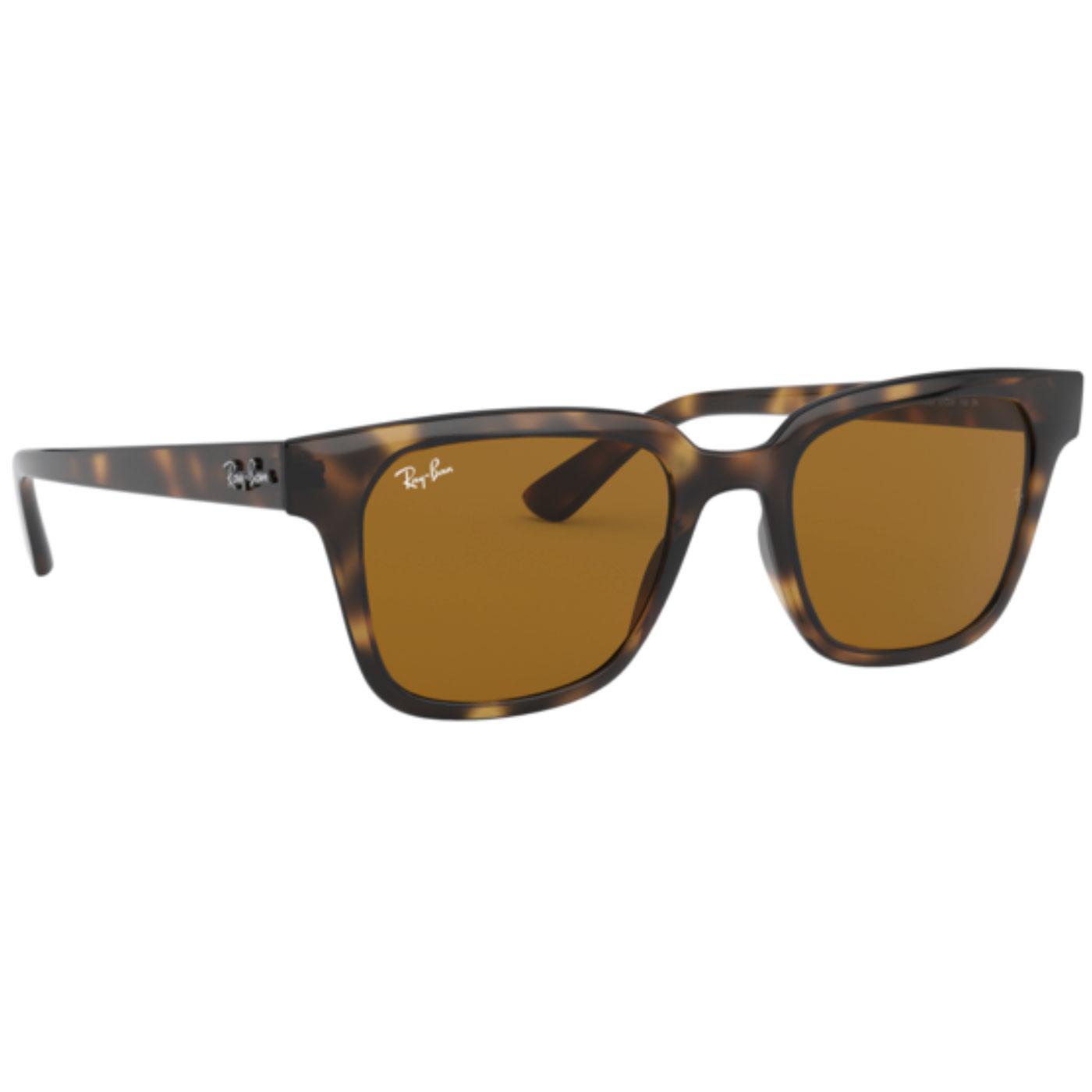 RAY-BAN RB4323 Square Frame Wayfarer Sunglasses Havana