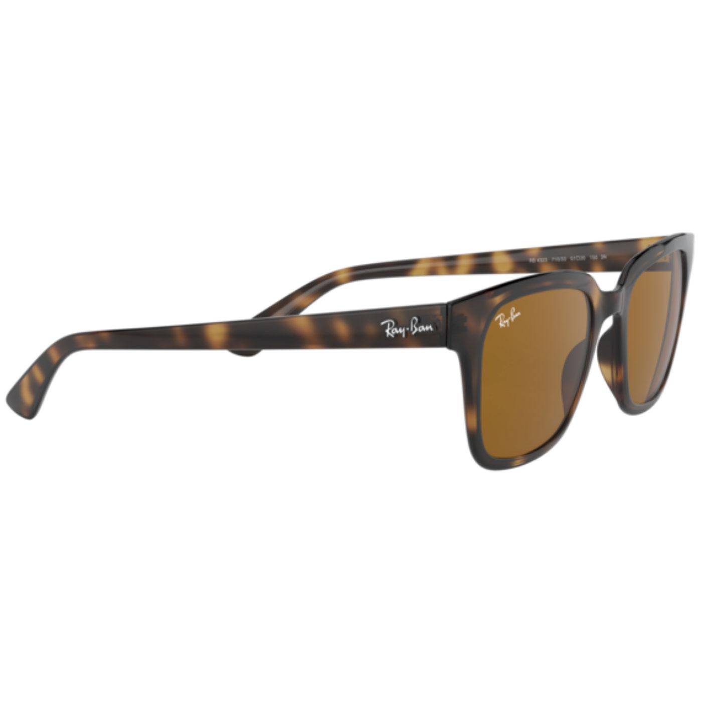 RAY-BAN RB4323 Square Frame Wayfarer Sunglasses Havana
