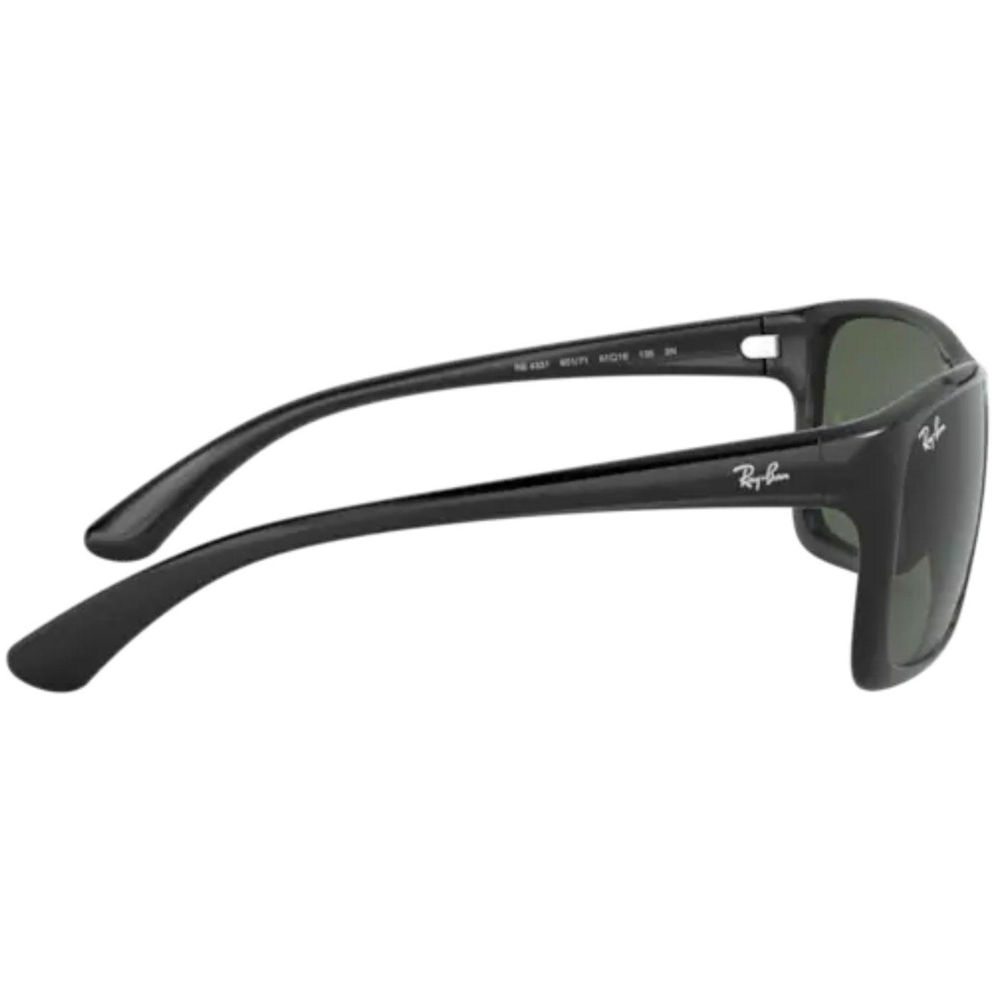 RAY-BAN RB4331 Retro 90s Wrap Round Wayfarers in Black