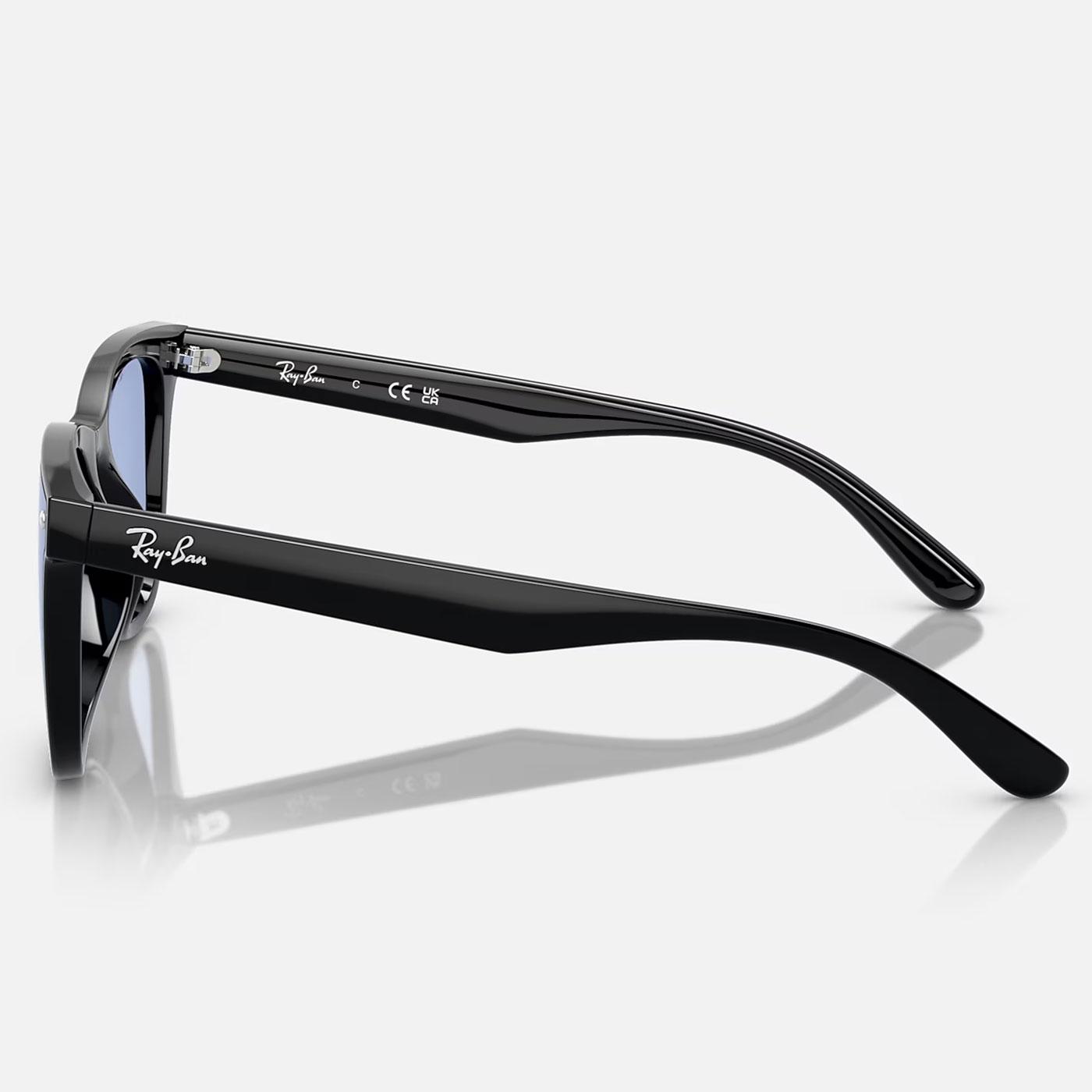 Ray-Ban RB4420 Retro 50s Classic Black Sunglasses Blue Lens