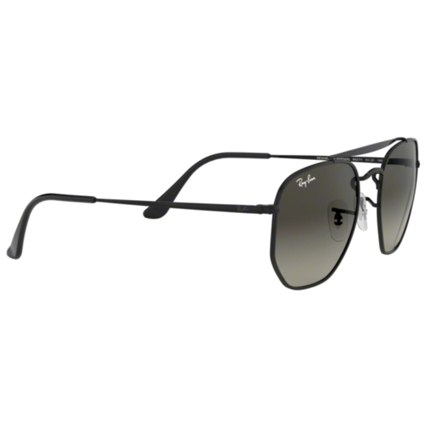 RAY-BAN Marshal Retro 70s Aviator G-15 Sunglasses in Black